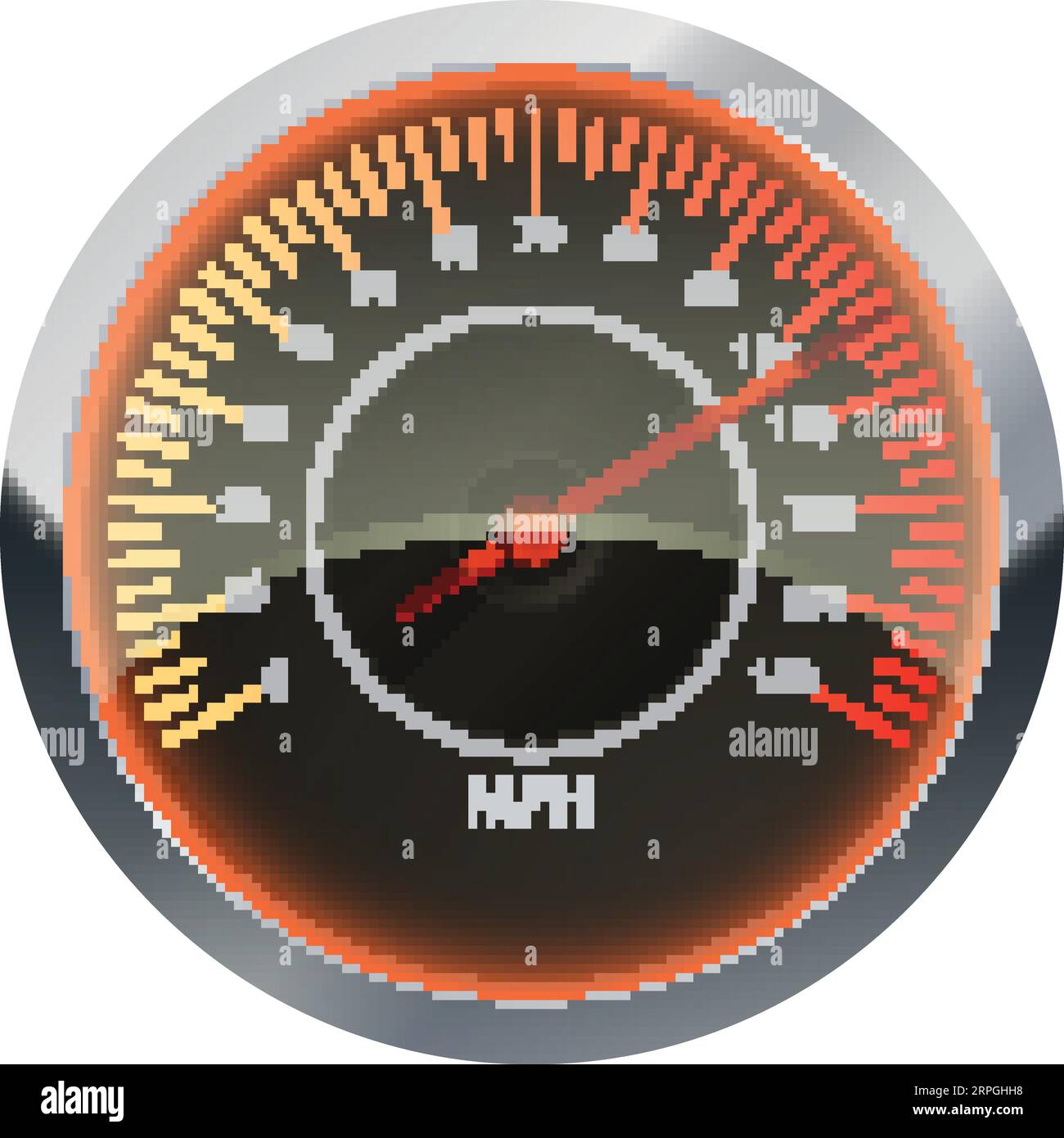 Realistic car speedometer Royalty Free Vector Image Stock Vector Image ...