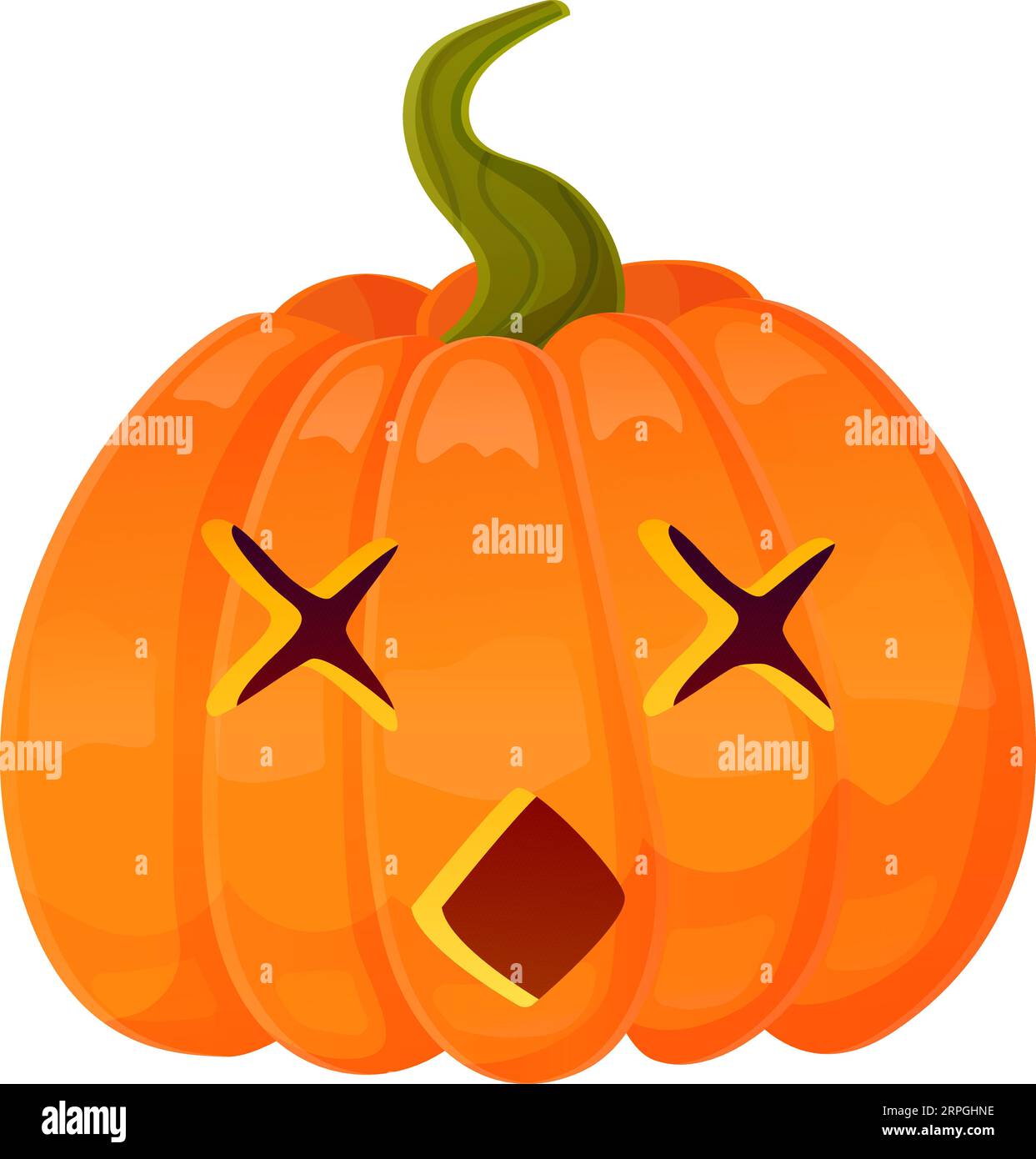 Jack-o-lantern pumpkin face expression. Halloween party pumpkin carving ...