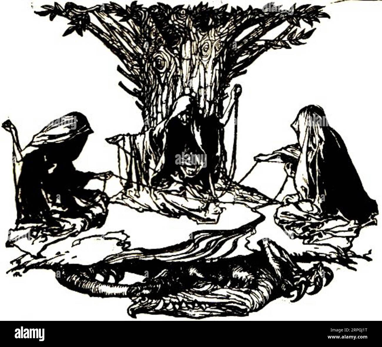 The Norns Arthur Rackham Stock Photo - Alamy
