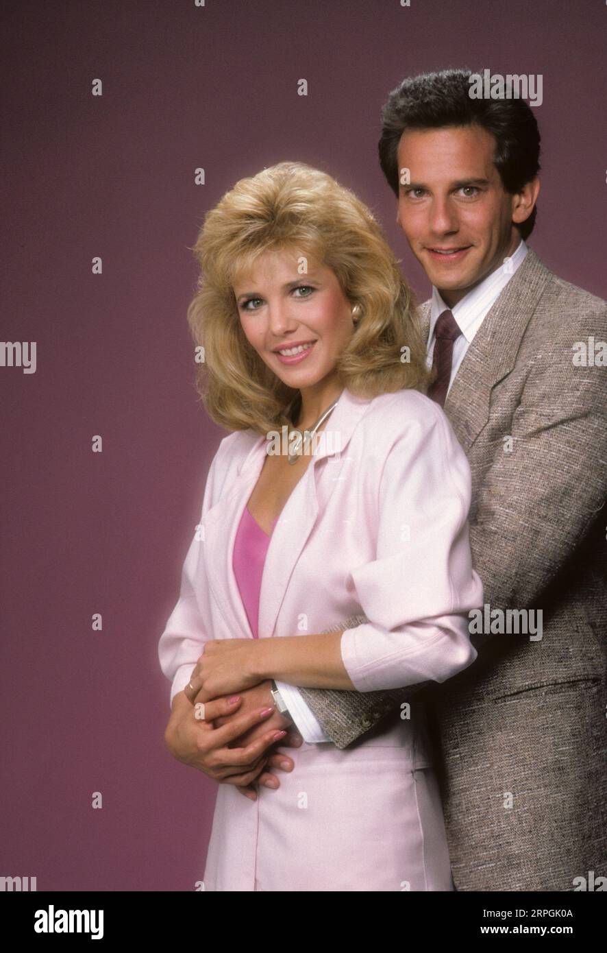 HOTEL TV Series JAMES BROLIN Connie Sellecca Stock Photo - Alamy