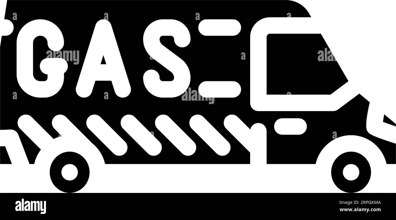 emergency gas service glyph icon vector illustration Stock Vector Image ...