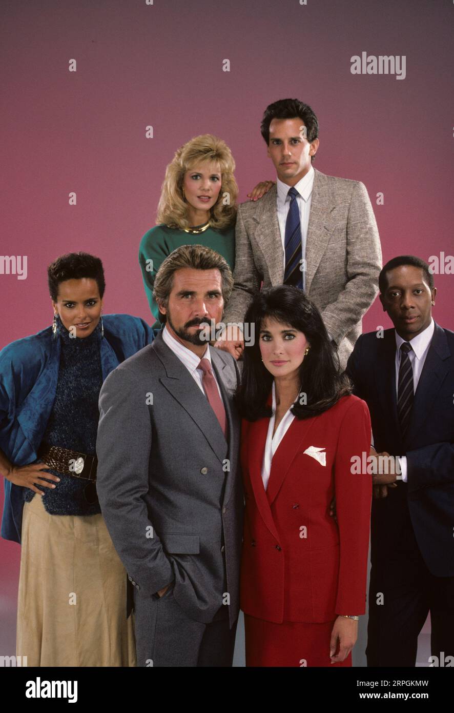 HOTEL TV Series JAMES BROLIN Connie Sellecca Stock Photo - Alamy