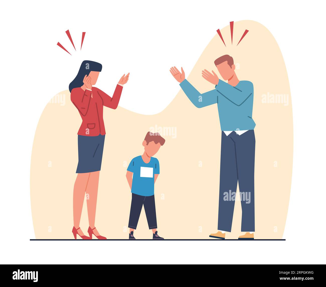 Father and son arguing Cut Out Stock Images & Pictures - Alamy