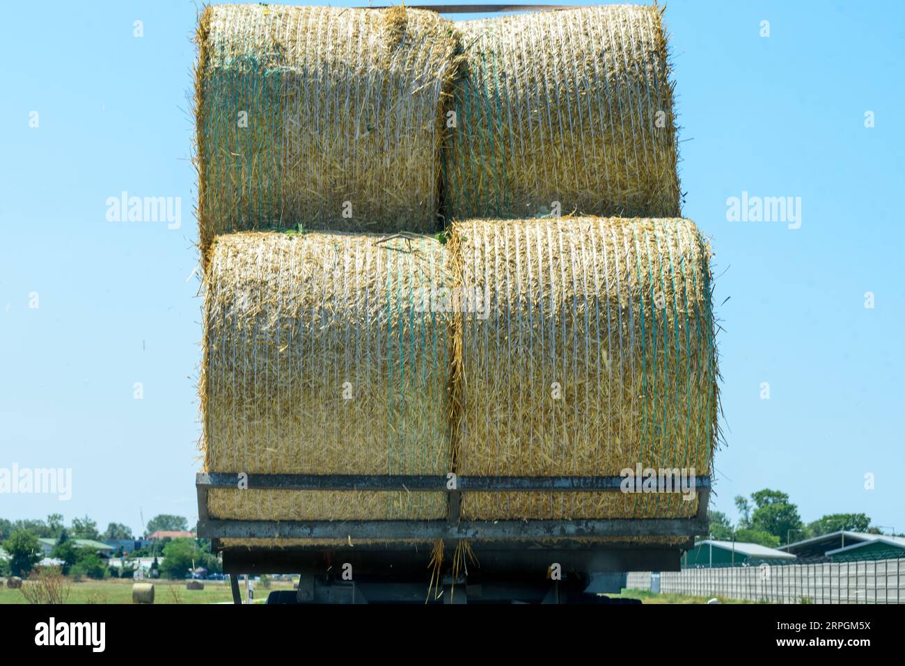 Hay bale truck transport hi-res stock photography and images - Alamy
