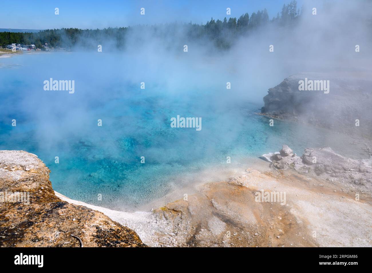 Yellowstone thermal pools hi-res stock photography and images - Alamy