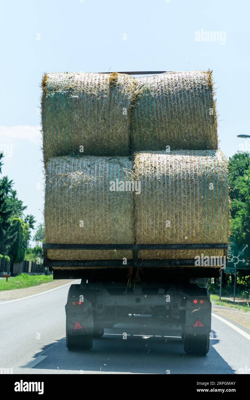 Small ranching hay harvesting tractor hi-res stock photography and ...