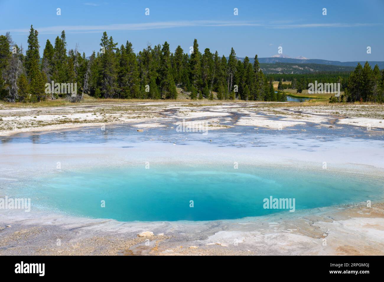 Geothermal Pools in the Geyser Basins of Yellowstone National Park ...