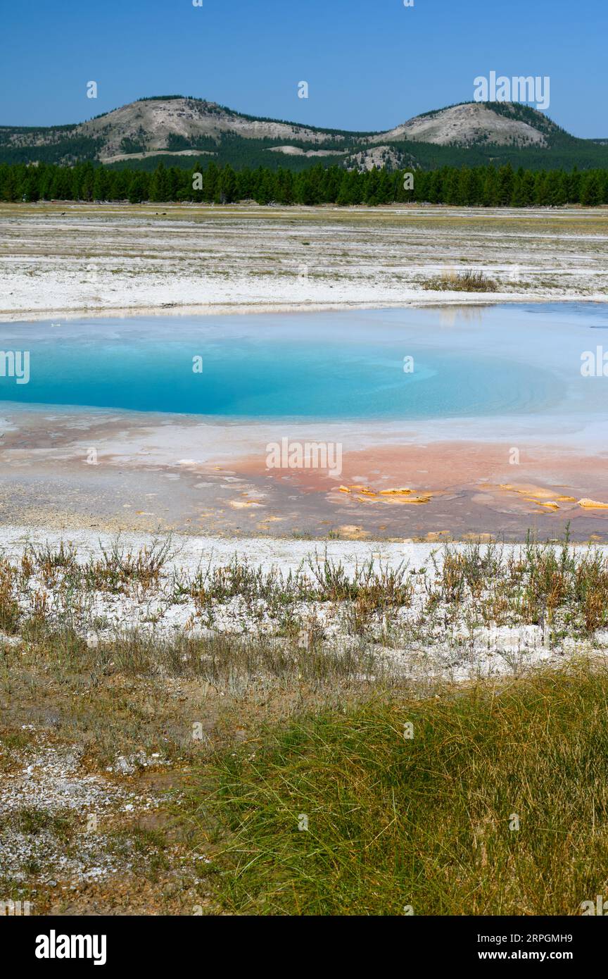 Geothermal Pools in the Geyser Basins of Yellowstone National Park ...