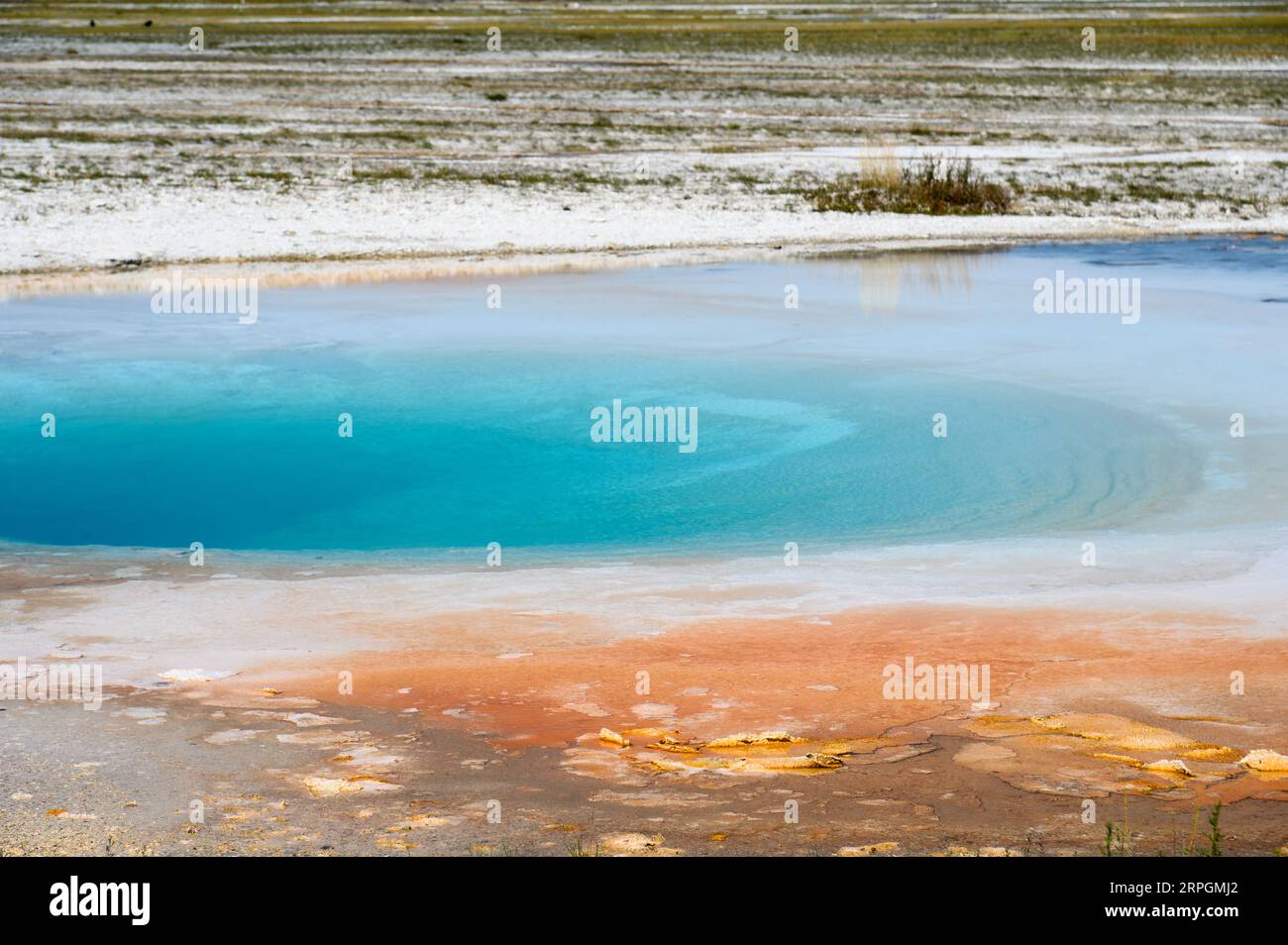 Geothermal Pools in the Geyser Basins of Yellowstone National Park ...