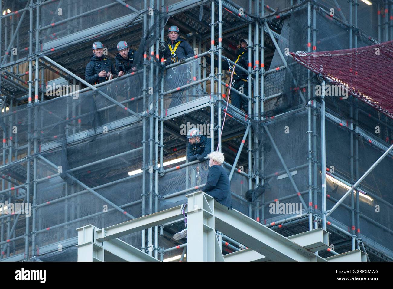 191018 -- LONDON, Oct. 18, 2019 -- An Extinction Rebellion protester ...