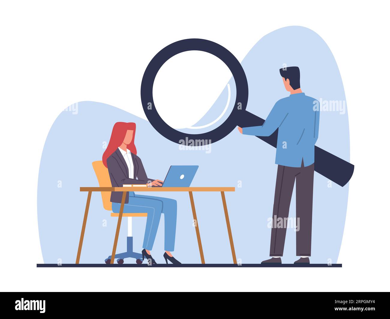 Managers and employees Cut Out Stock Images & Pictures - Alamy