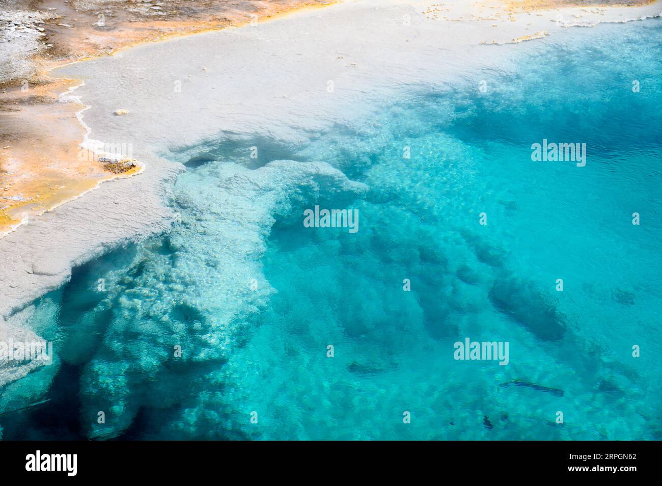 Geothermal Pools in the Geyser Basins of Yellowstone National Park ...