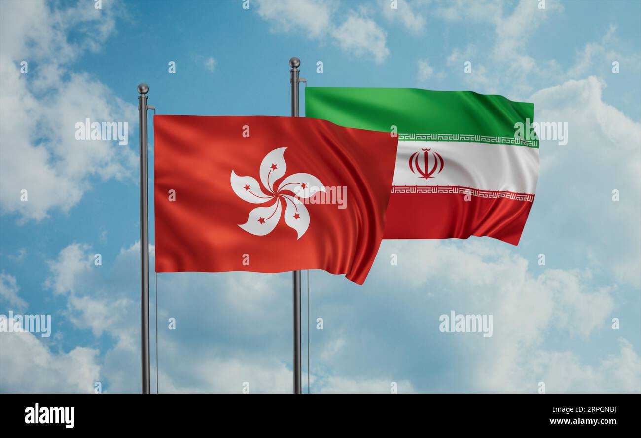 Iran hong kong flag hi-res stock photography and images - Alamy
