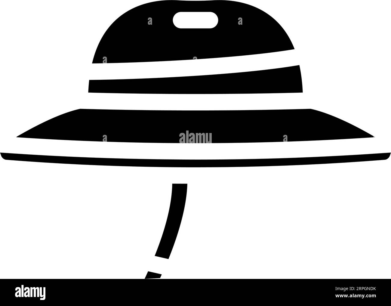 safari hat cap glyph icon vector illustration Stock Vector Image & Art ...