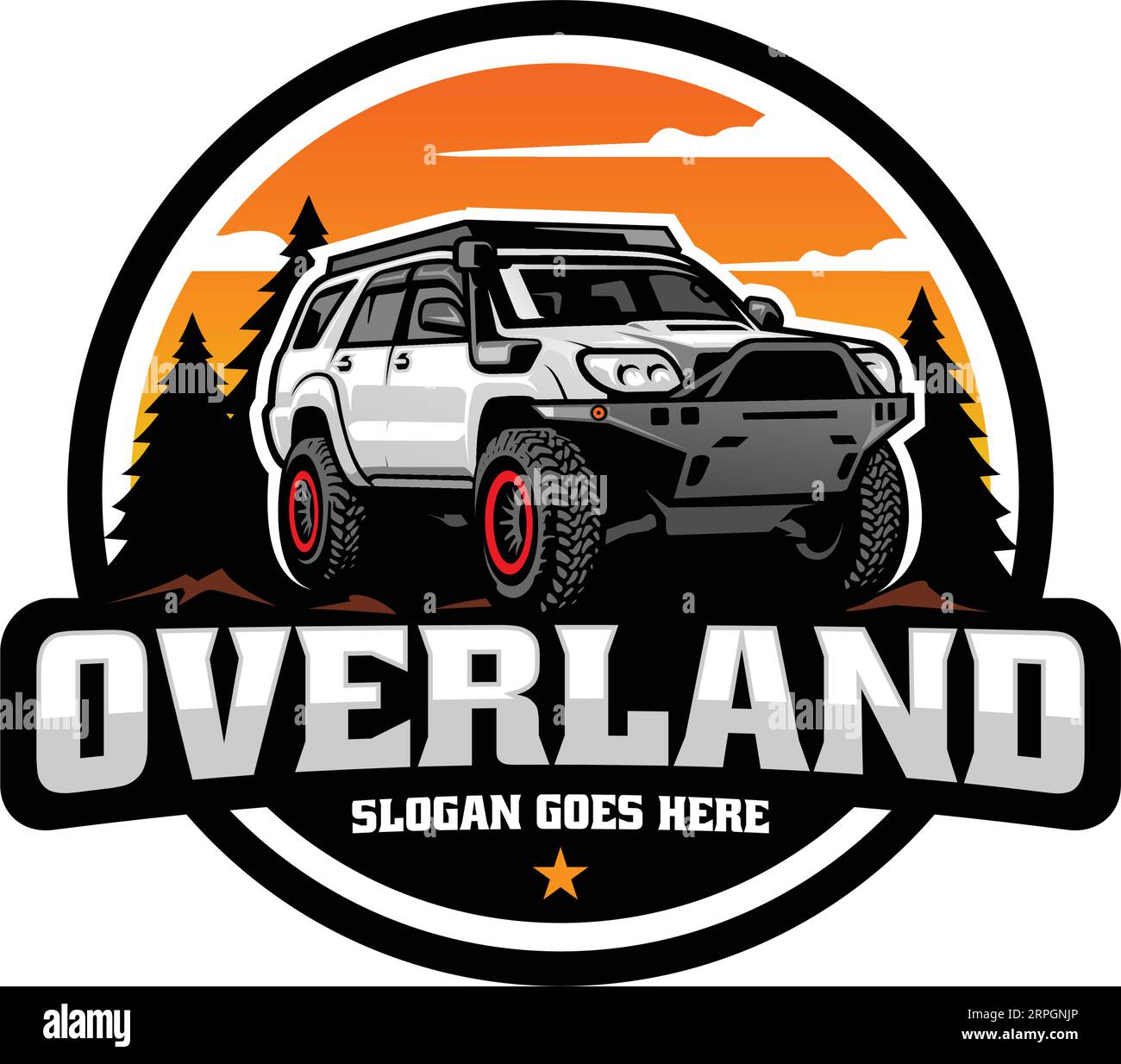 Camp track Stock Vector Images - Alamy