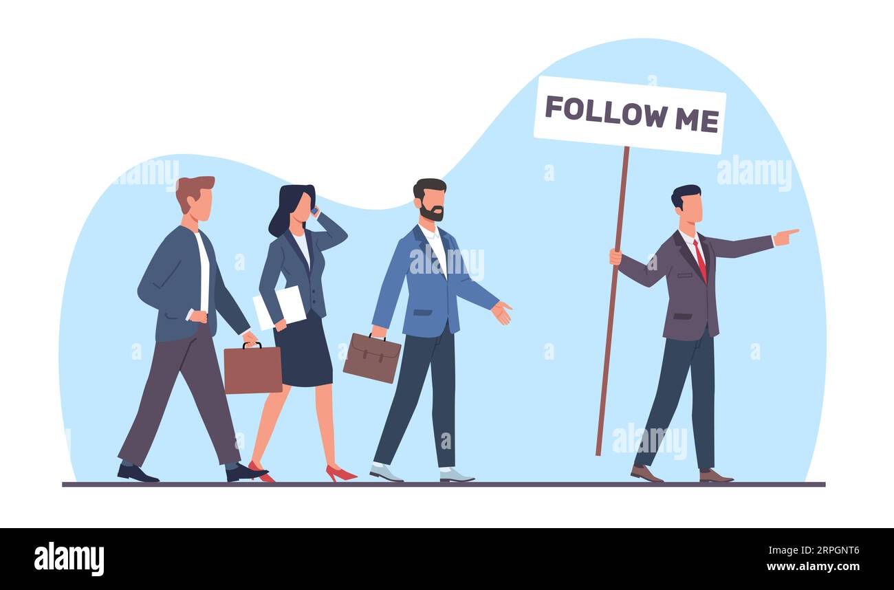 Cartoon man pointing way hi-res stock photography and images - Alamy