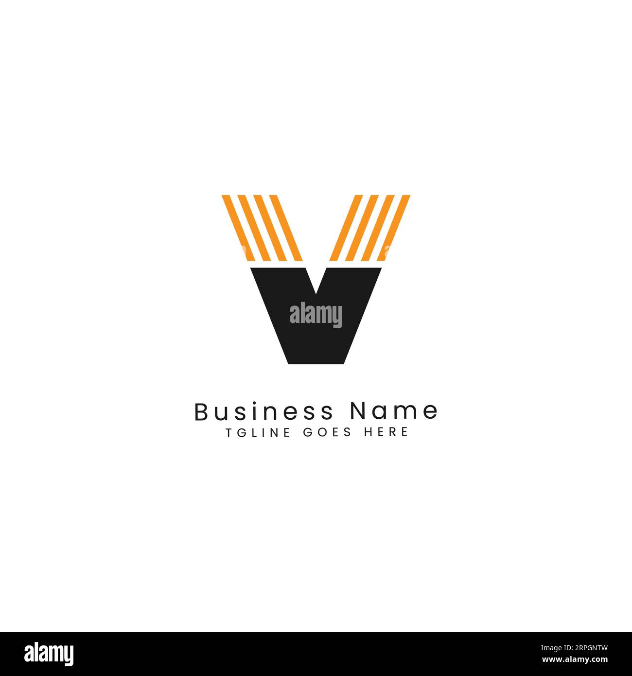 V Letter Stock Illustration with Geometric Lines Vector Logo. Alphabet ...