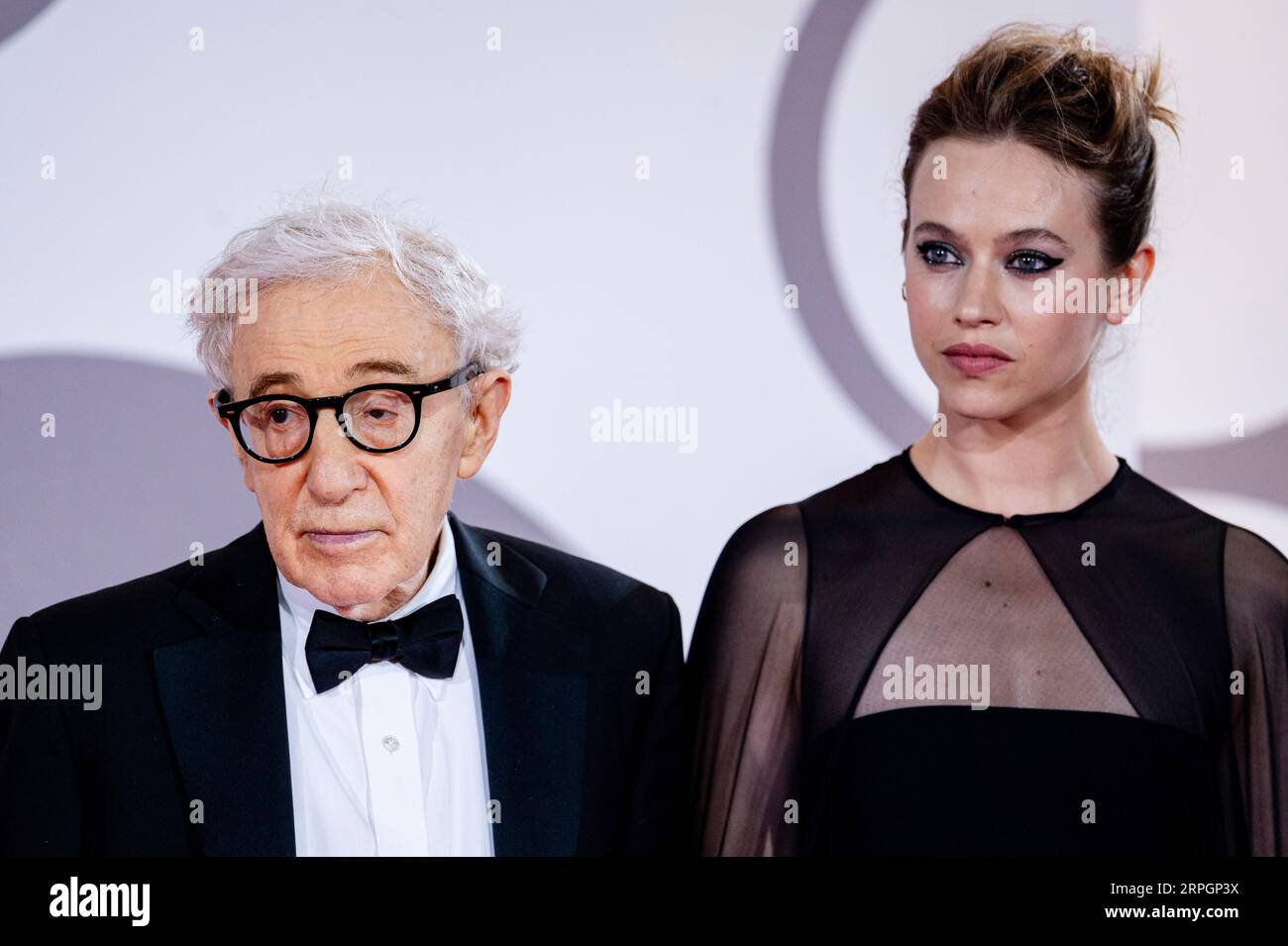Venice, Italy. September 4th, 2023. Woody Allen and Lou De Laage ...