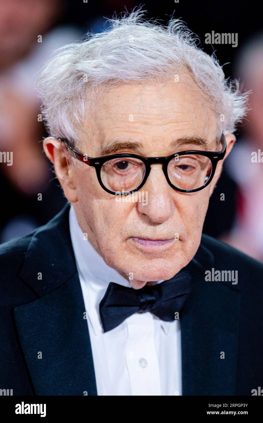 Venice, Italy. September 4th, 2023. Woody Allen arrives at the premiere of Coup de chance at ...