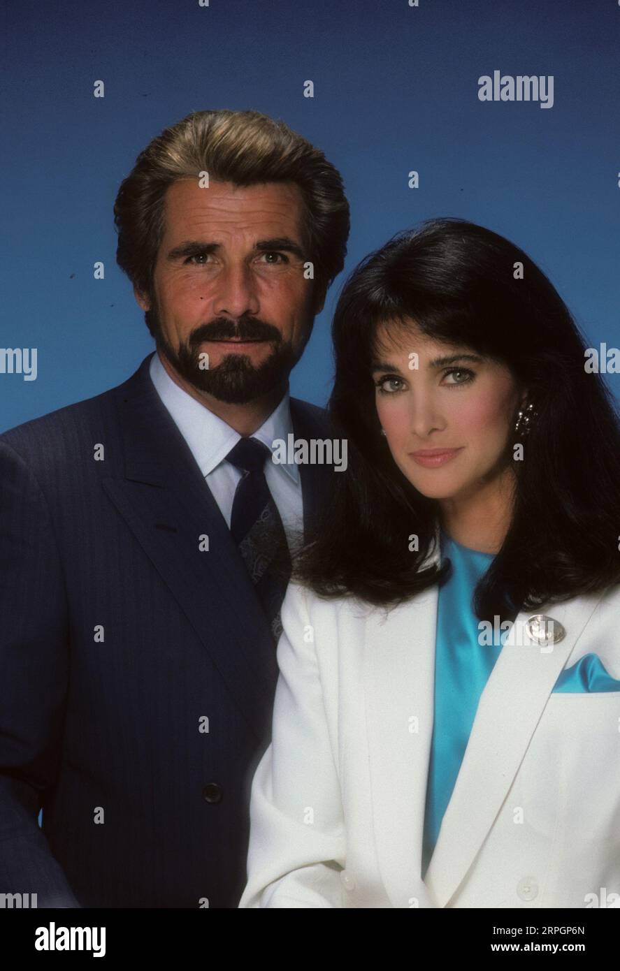 HOTEL TV Series JAMES BROLIN Connie Sellecca Stock Photo - Alamy