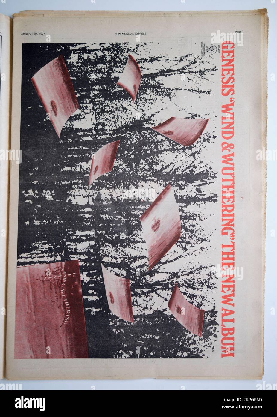 Advert for Genesis Wind and Wuthering of 1970s New Music Express NME ...