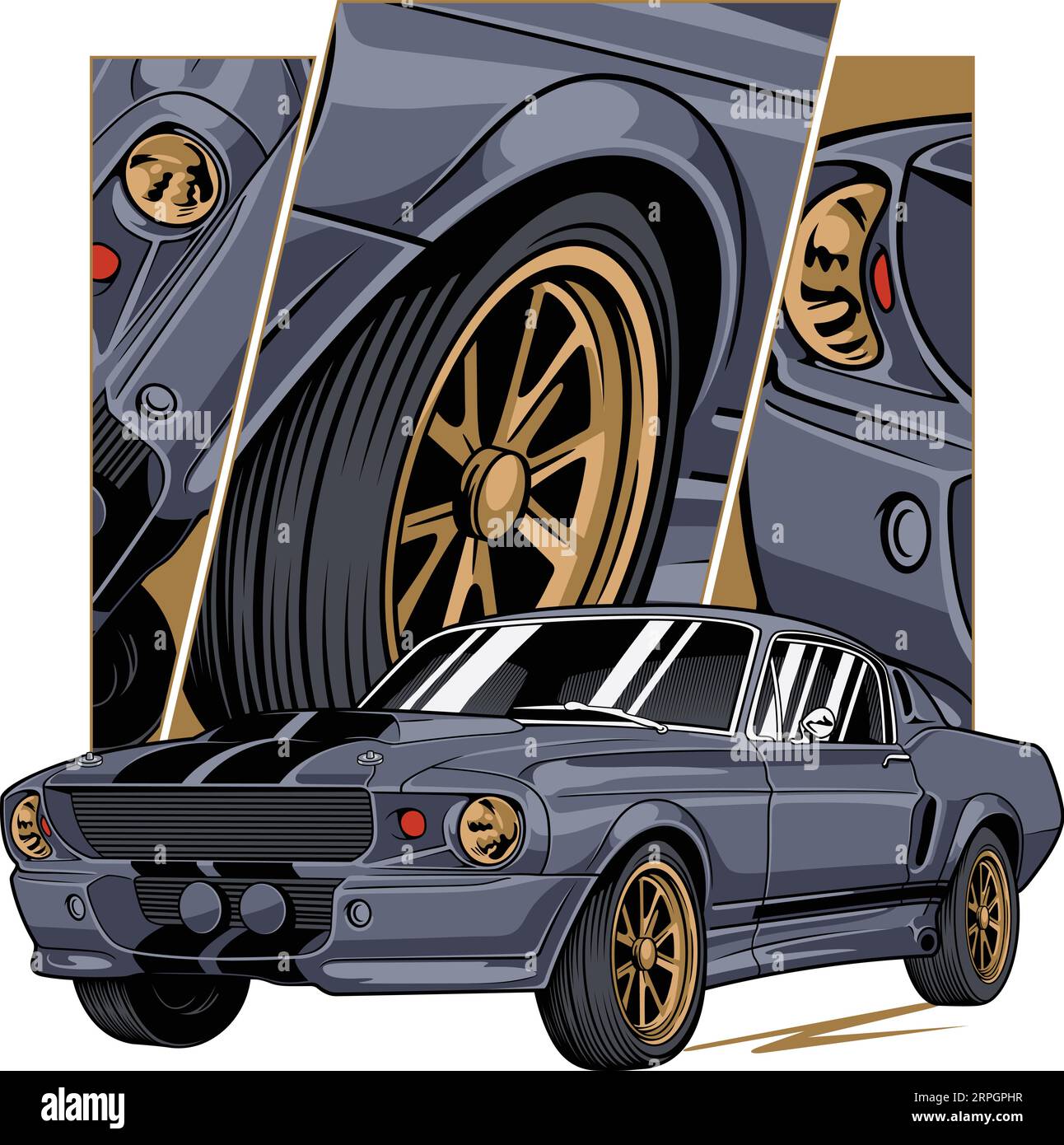 American automobile racer Stock Vector Images - Alamy