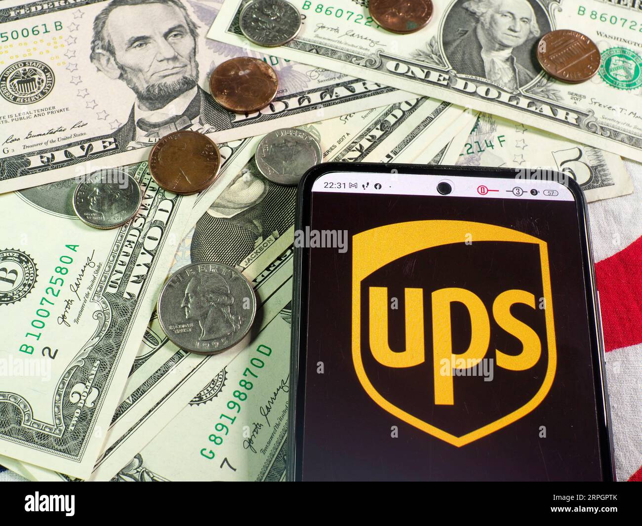 Ups logo hi-res stock photography and images - Alamy