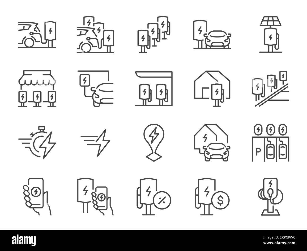 Dc fast charging Stock Vector Images - Alamy