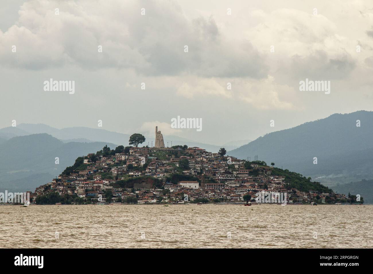 Janitzio Island in Chapala lake, Michoacan, Mexico Stock Photo - Alamy