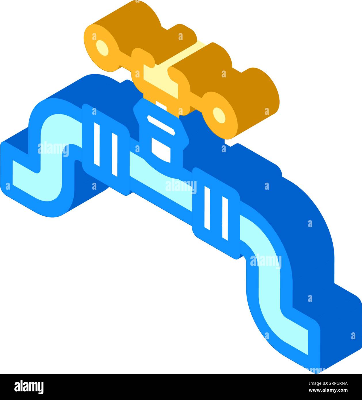 pipeline gas service isometric icon vector illustration Stock Vector ...