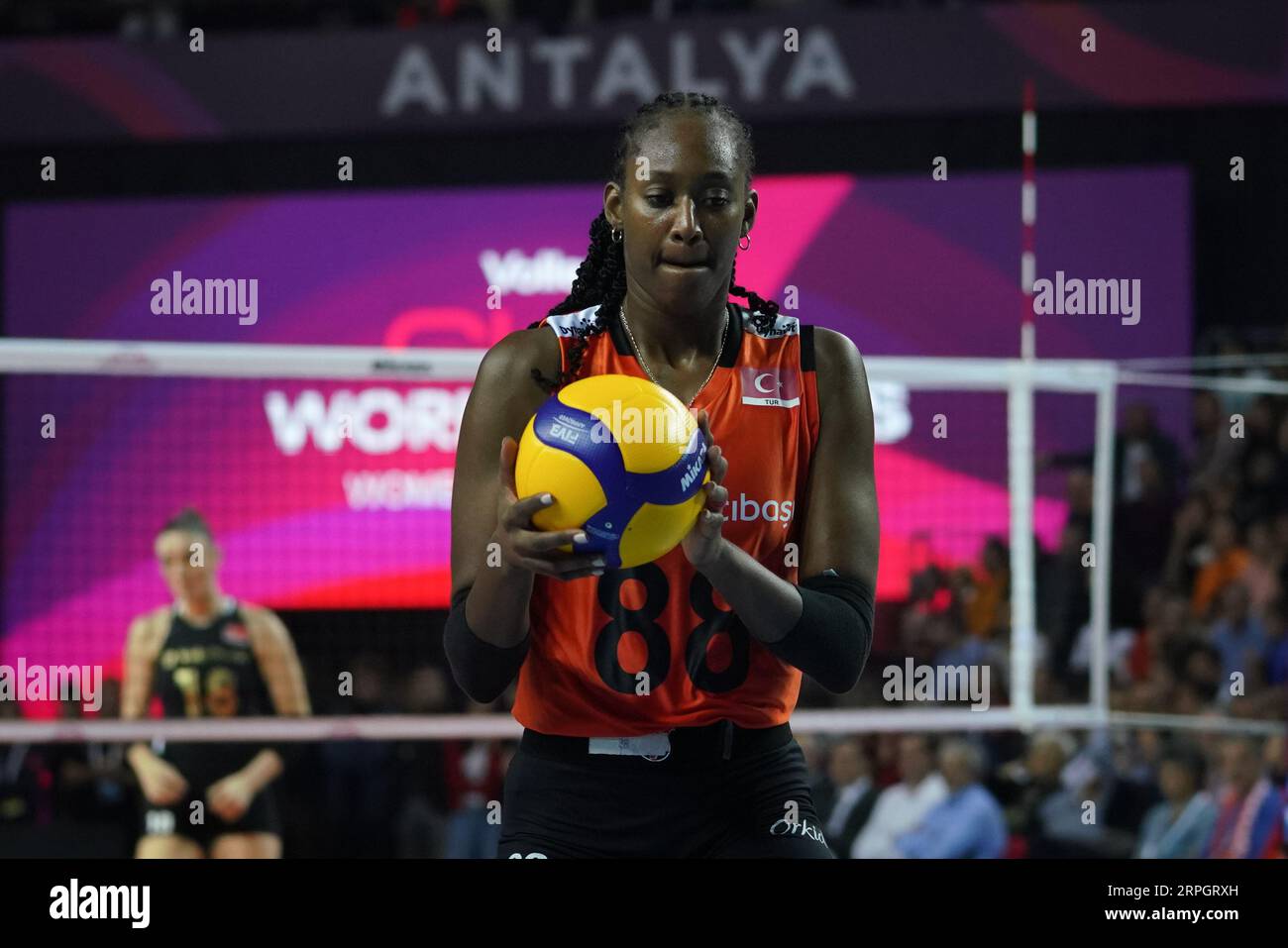 ANTALYA, TURKIYE - DECEMBER 17, 2022: Sinead Jack-Kisal in Vakifbank vs ...