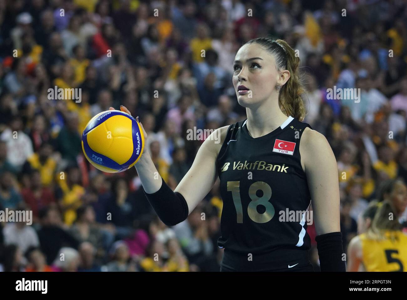 ANTALYA, TURKIYE - DECEMBER 17, 2022: Zehra Gunes in Vakifbank vs ...