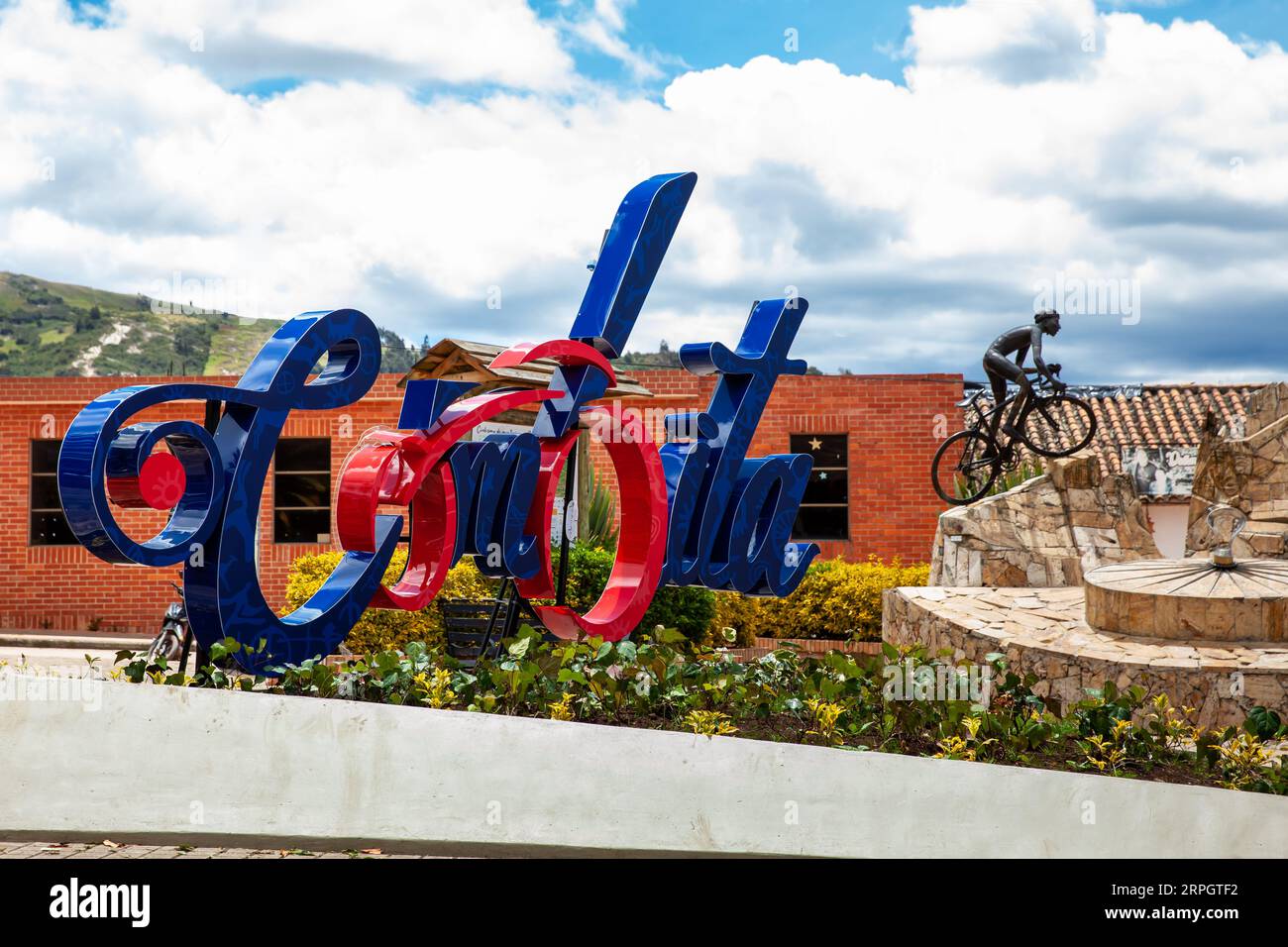 Combita, Boyaca, Colombia – 8th of August 2023: Combita sign and the ...