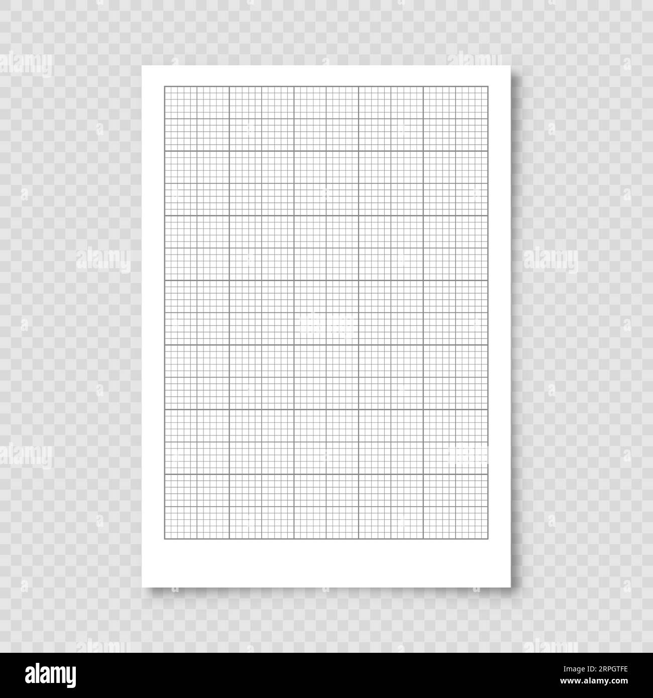 Sheet of graph paper with grid. Millimeter paper texture, geometric ...