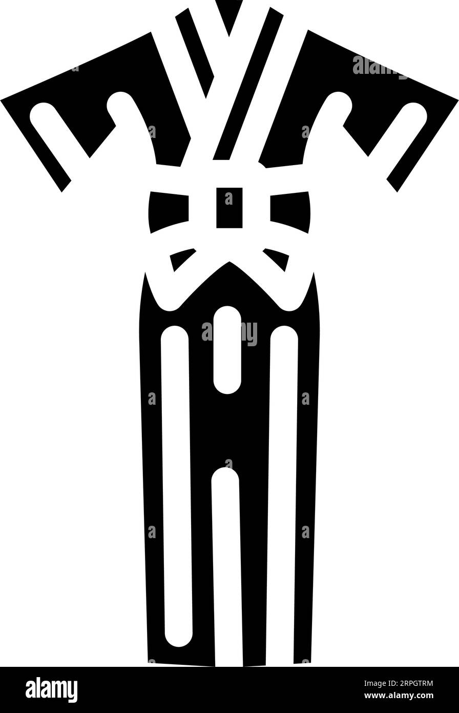 miko shrine maiden shintoism glyph icon vector illustration Stock Vector Image & Art - Alamy