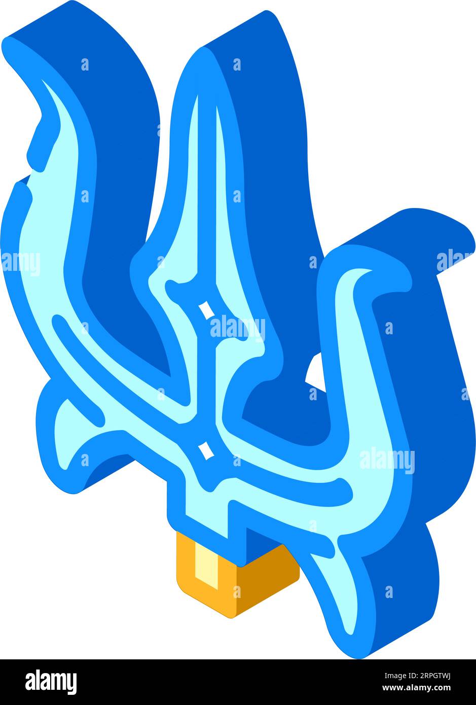 durga trident trishul isometric icon vector illustration Stock Vector ...