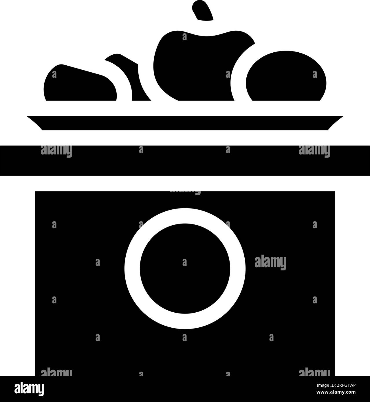 shinsen food offering shintoism glyph icon vector illustration Stock ...