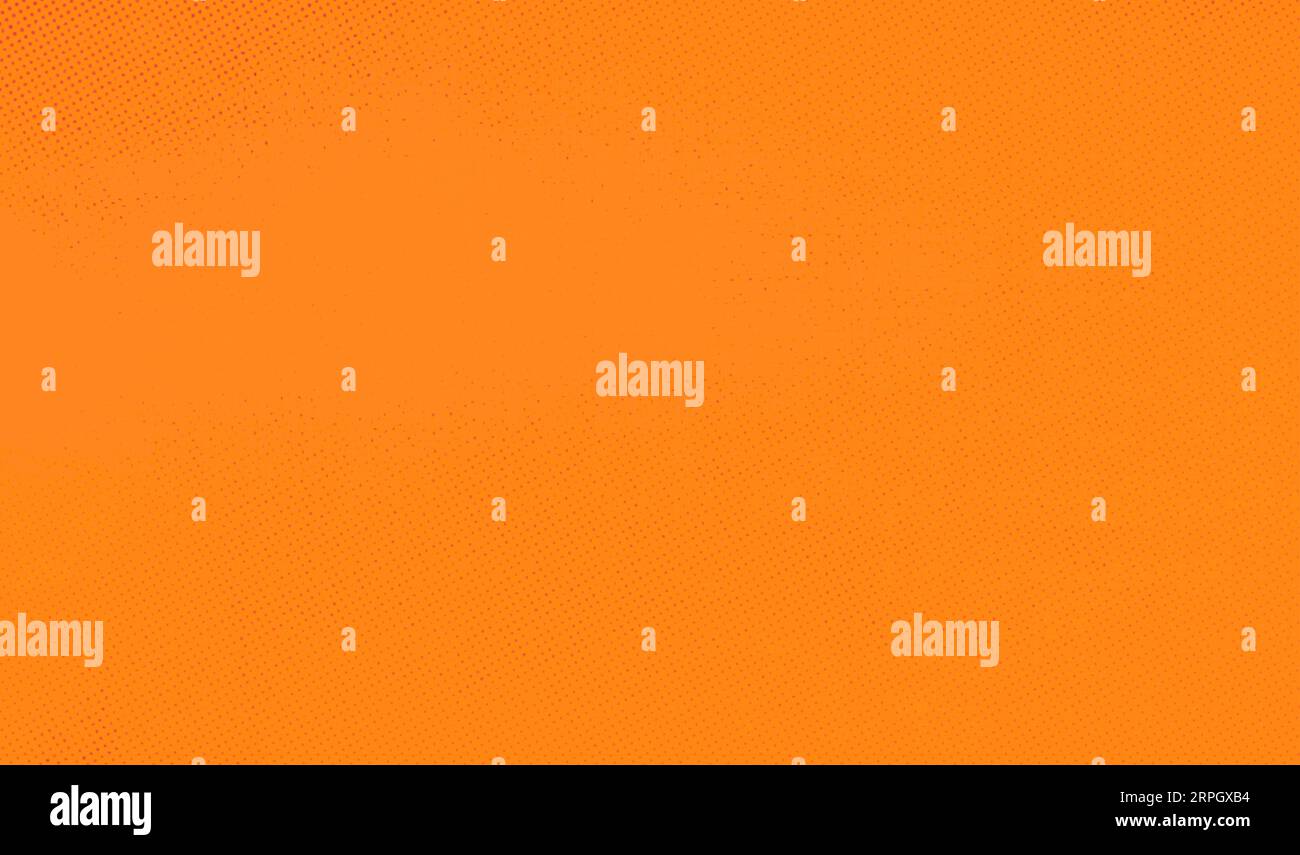 Plain orange background banner with copy space for text or image ...