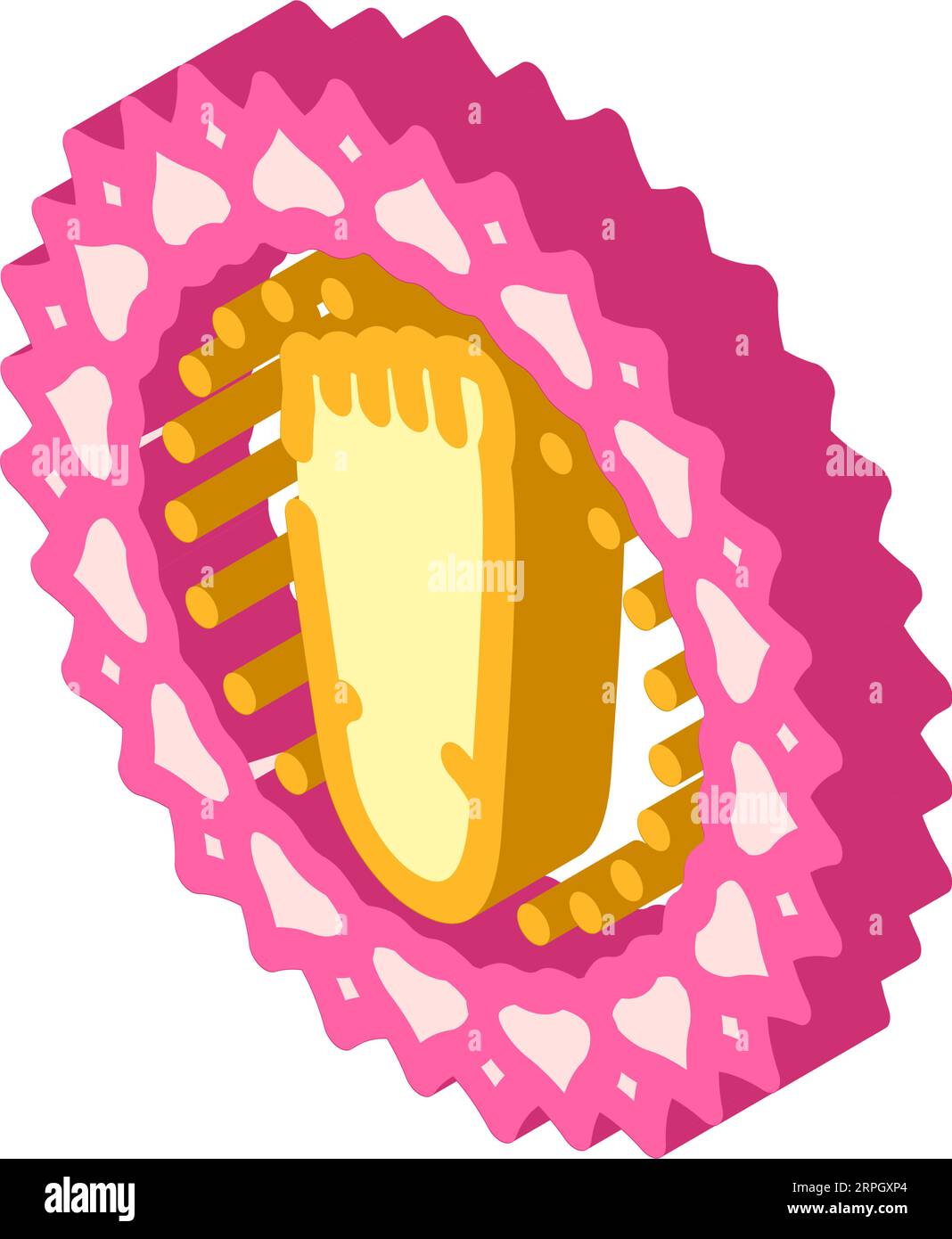 lotus feet divine feet isometric icon vector illustration Stock Vector ...