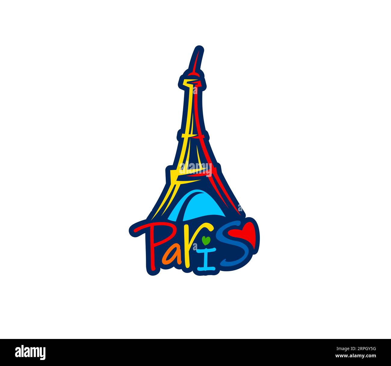 Paris Eiffel tower romantic symbol. France tourism landmark, European ...