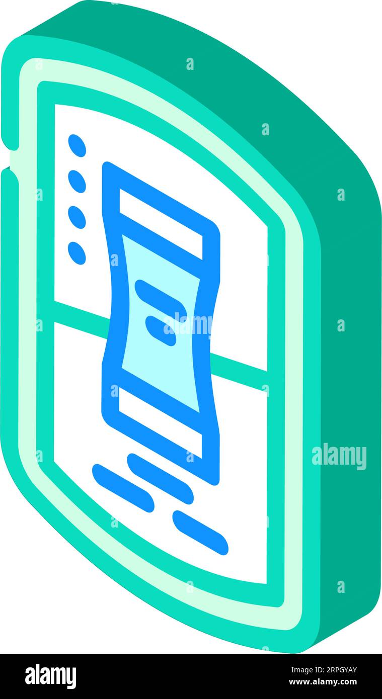 snus nicotine pouch isometric icon vector illustration Stock Vector ...