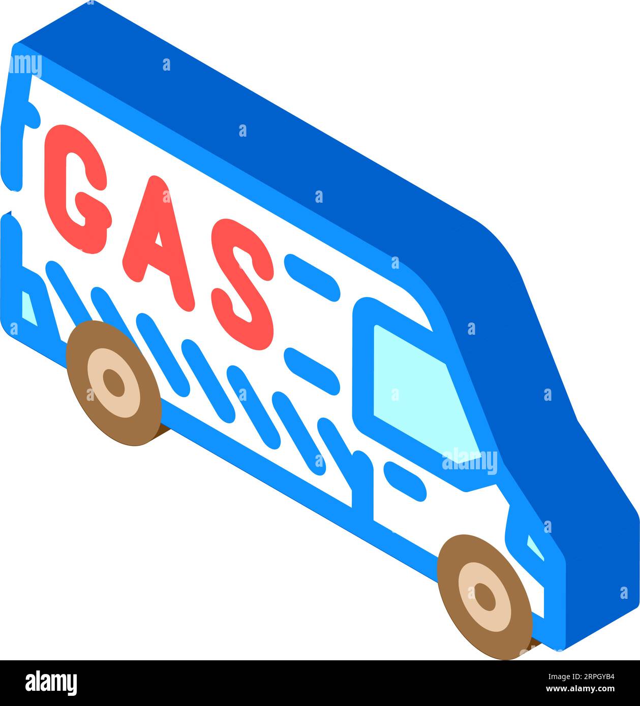 emergency gas service isometric icon vector illustration Stock Vector ...