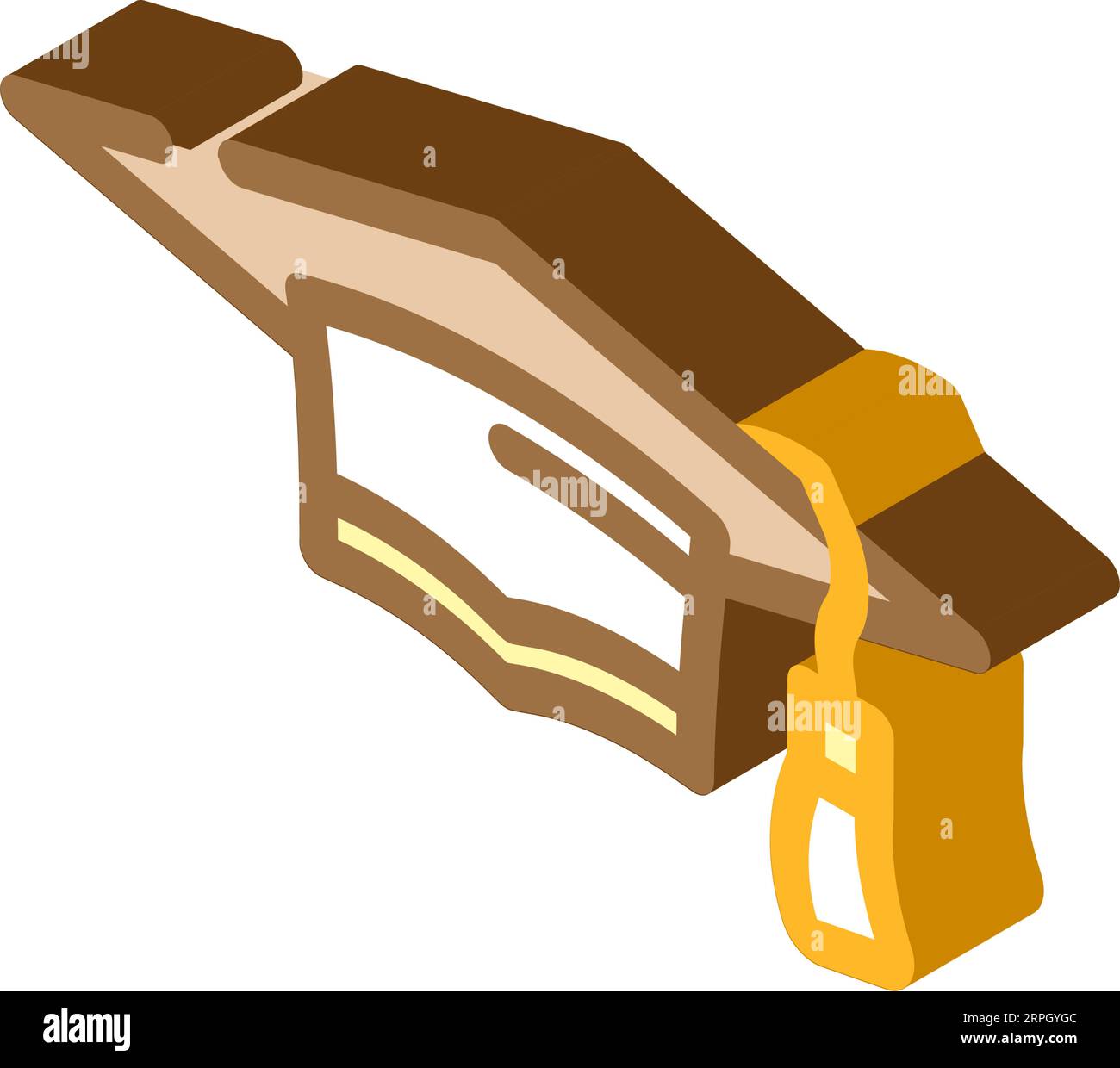 graduation hat cap isometric icon vector illustration Stock Vector ...