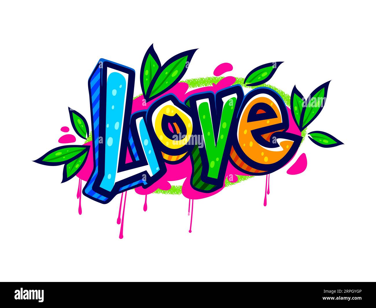 Wall love graffiti Stock Vector Images - Alamy