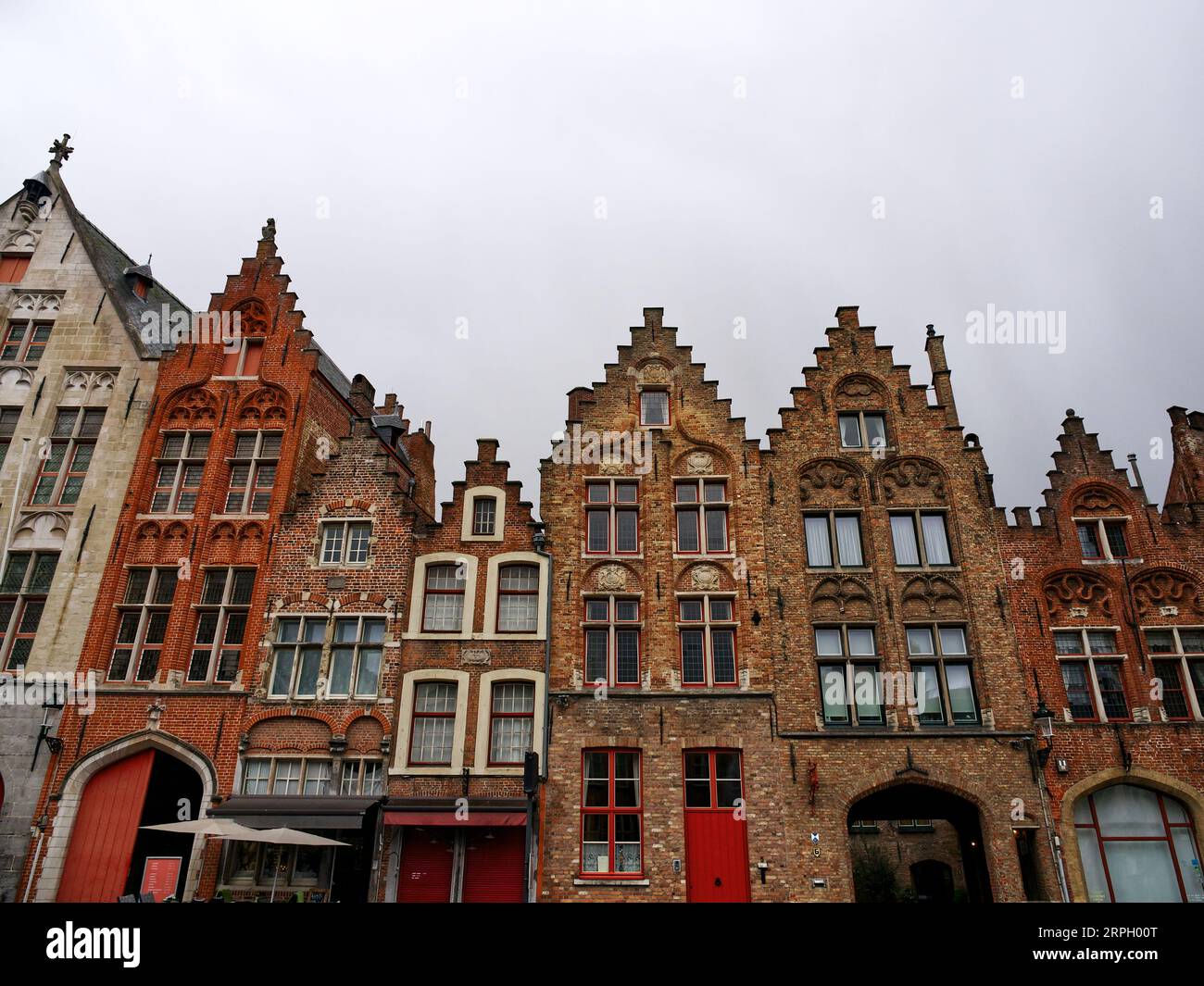 Typical house architectural facade, Bruges, Belgium Stock Photo - Alamy