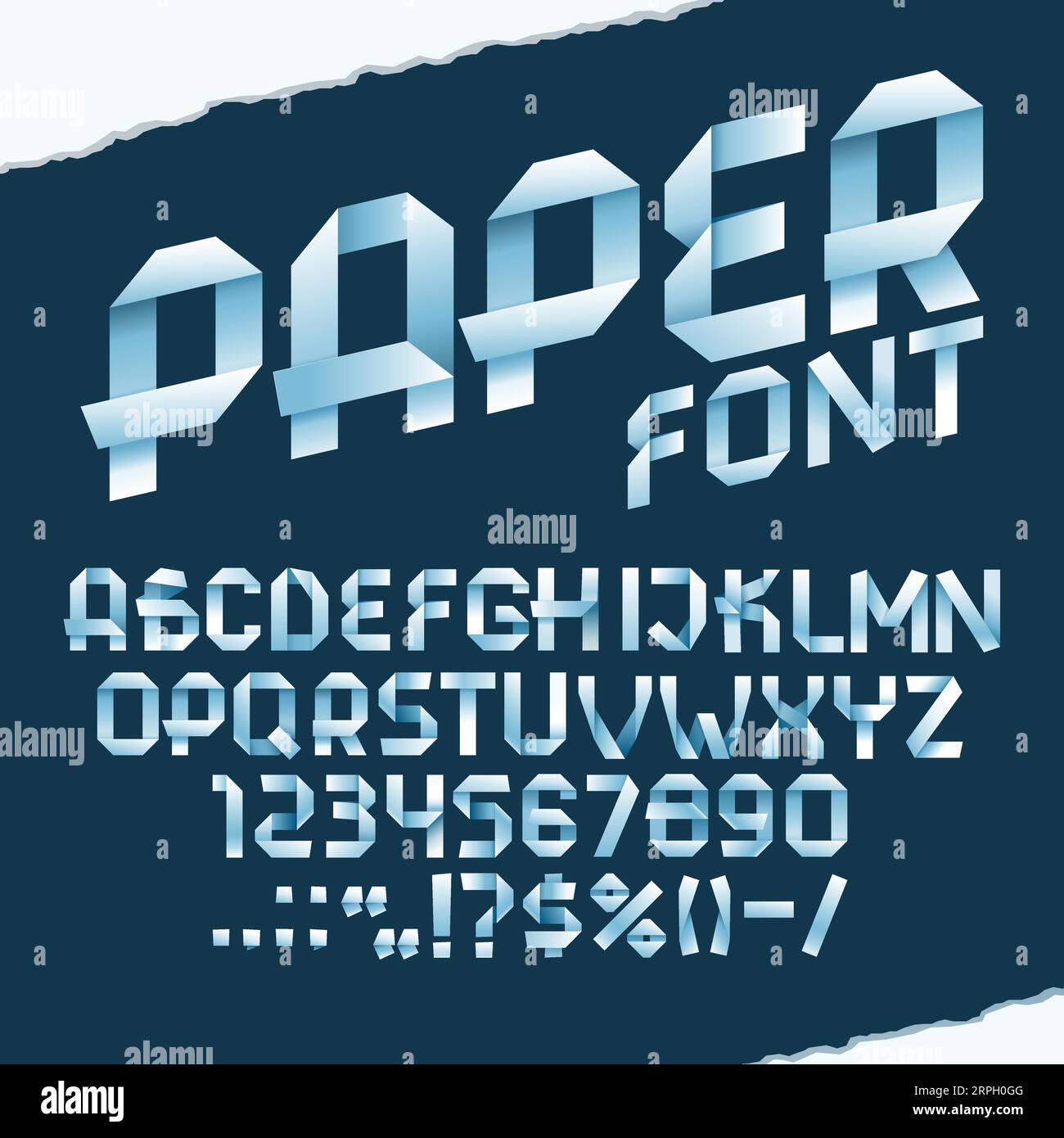 Origami Letters Vector