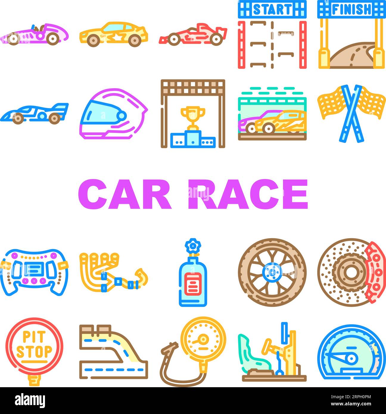 Luxury sport car night view Cut Out Stock Images & Pictures - Alamy