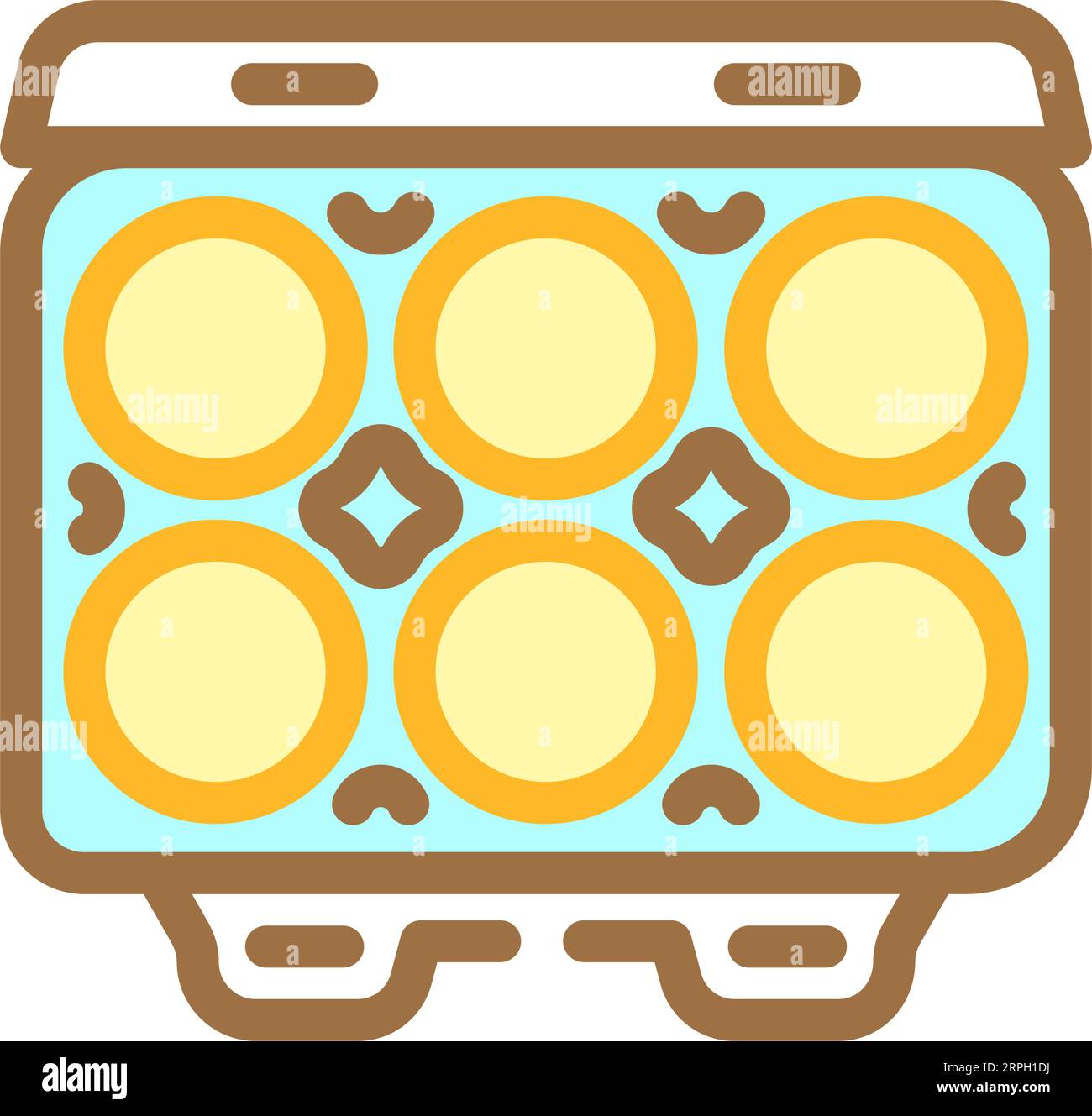 Egg box hen line Cut Out Stock Images & Pictures - Alamy