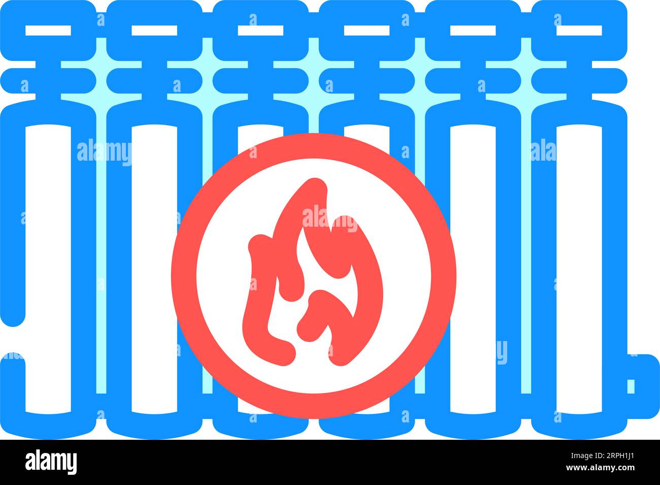 radiator color icon vector illustration Stock Vector Image & Art - Alamy