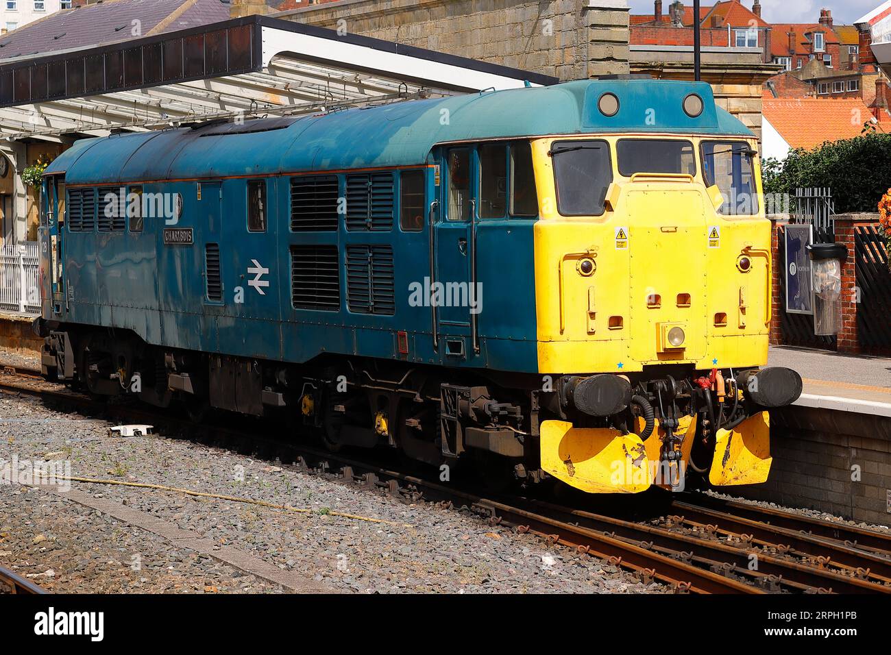 British Rail Class 31 seen parked at Whitby Station in North Yorkshire ...